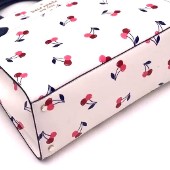 kate spade | Bags | Nwt Kate Spade Dancing Cherries Leather Shoulder ...